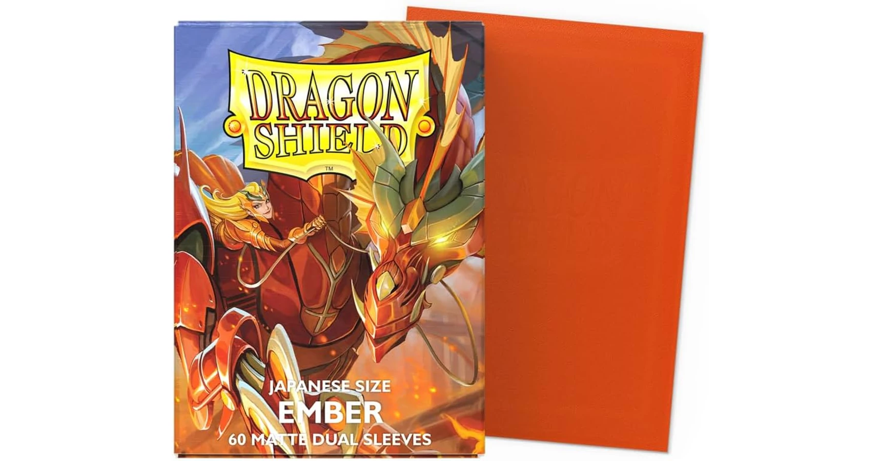Dragon Shield Japanese size (60 db) - Dual Matte - Ember